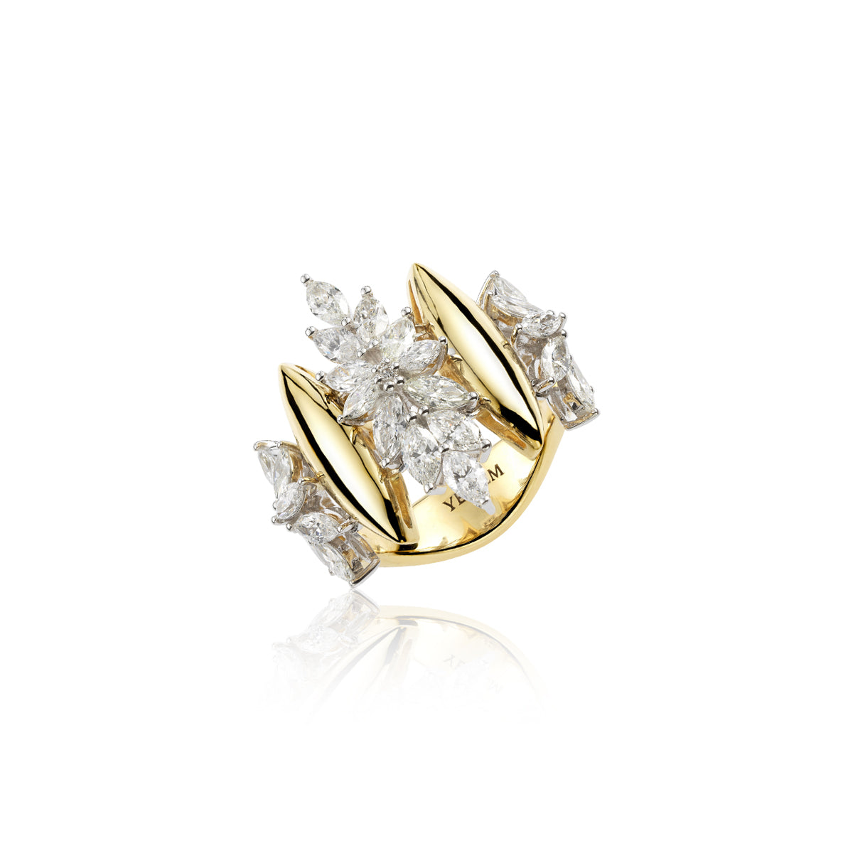 Golden Strada Stackable Ring - Yeprem Jewellery
