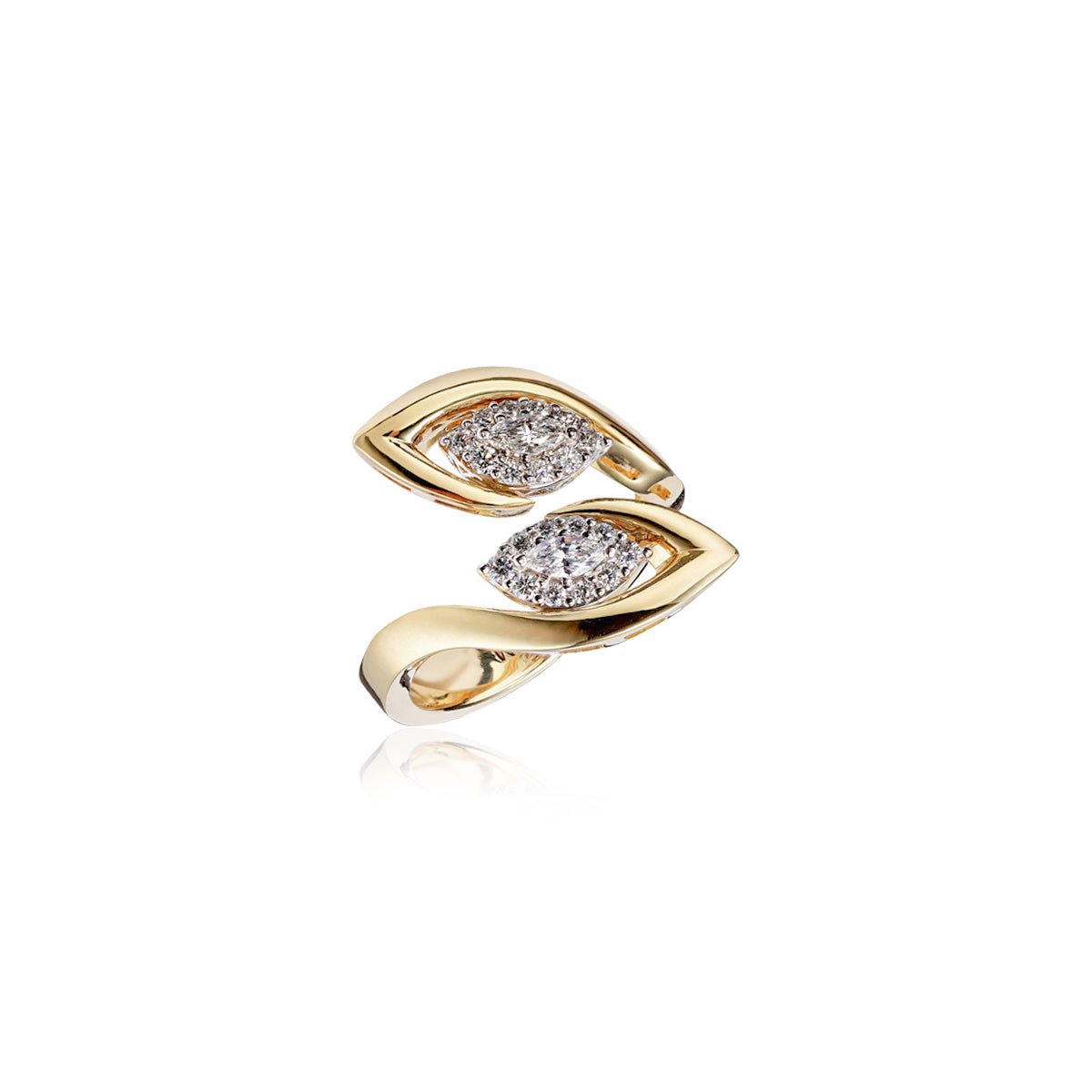 Golden Strada Stackable Ring - Yeprem Jewellery