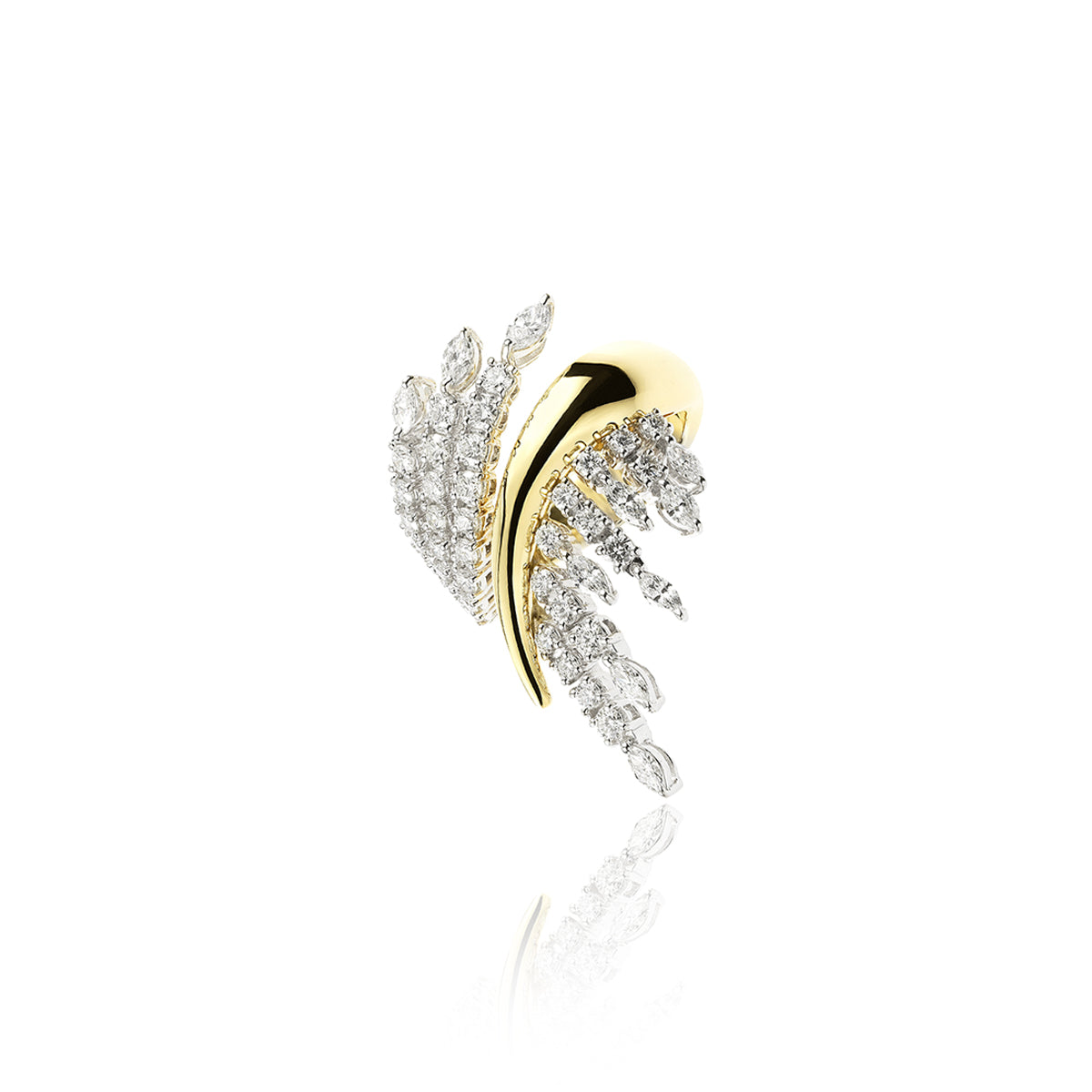 Golden Strada Stackable Ring - Yeprem Jewellery